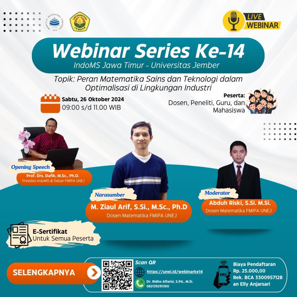 Webinar Series ke-14 – IndoMS